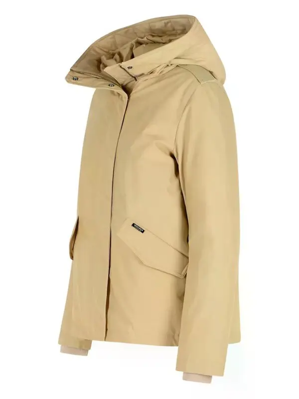 Woolrich Hooded Padded Jacket - Neutrals