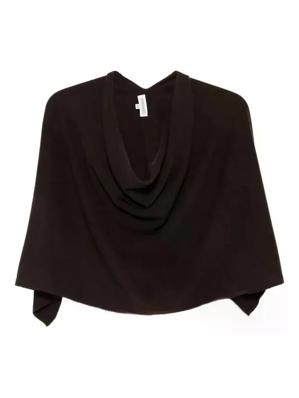 Eric Bompard Cowl-neck Cashmere Poncho