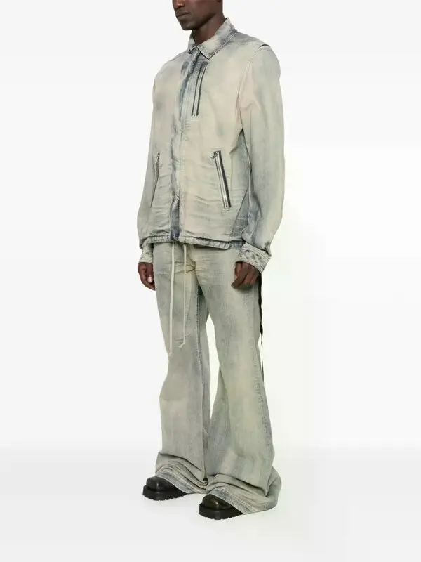 Rick Owens Zip-fastening Drawstring Jacket - Blue