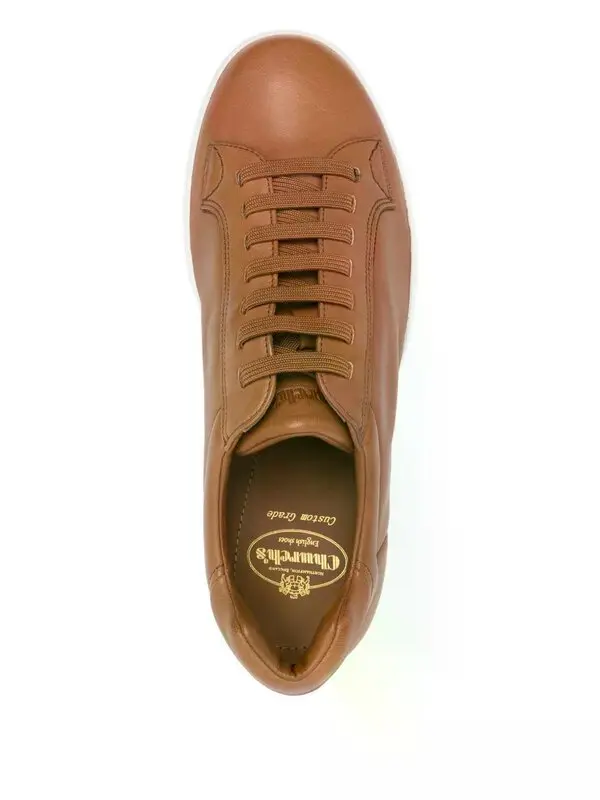 Church's Elastic-lace Leather Sneakers