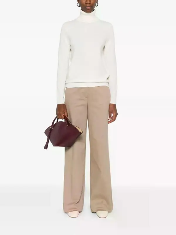 Eric Bompard Roll-neck Cashmere Sweater - Neutrals