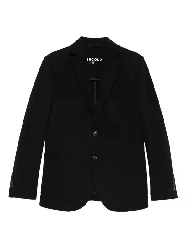 CIRCOLO 1901 Two-button Patch-pocket Blazer - Black