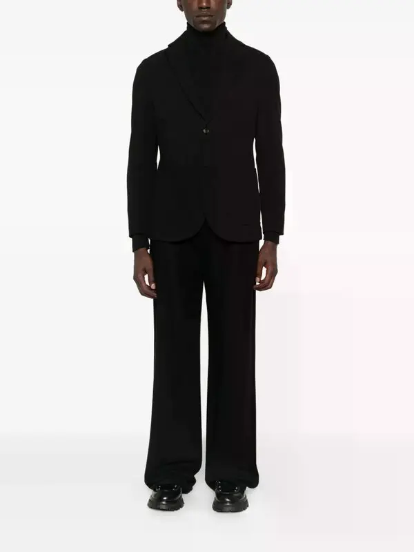 CIRCOLO 1901 Two-button Patch-pocket Blazer - Black