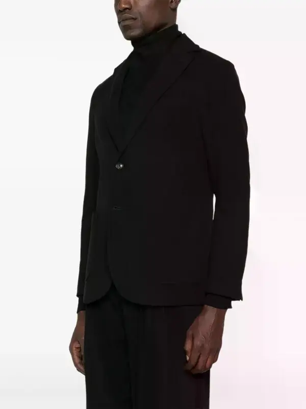 CIRCOLO 1901 Two-button Patch-pocket Blazer - Black