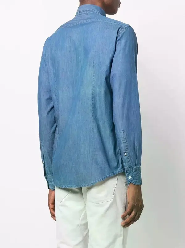 DEPERLU Denim Button-down Shirt