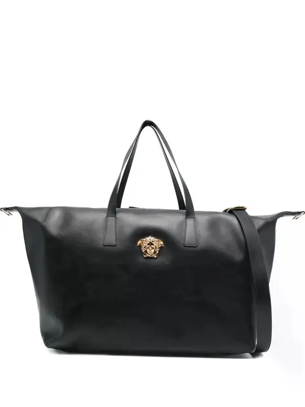 Versace La Medusa Leather Duffle Bag