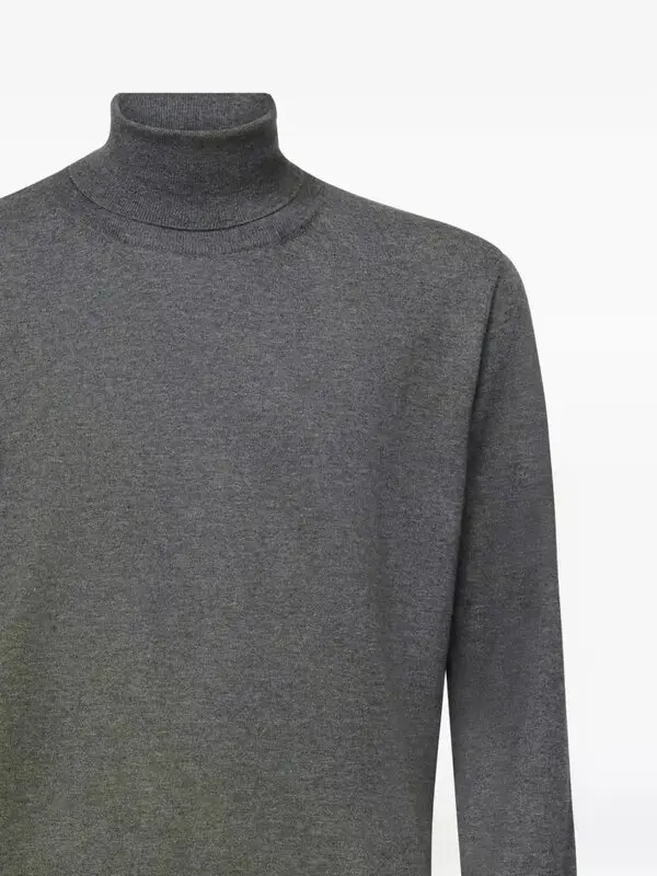 Eleventy Turtleneck Cashmere Sweater - Grey