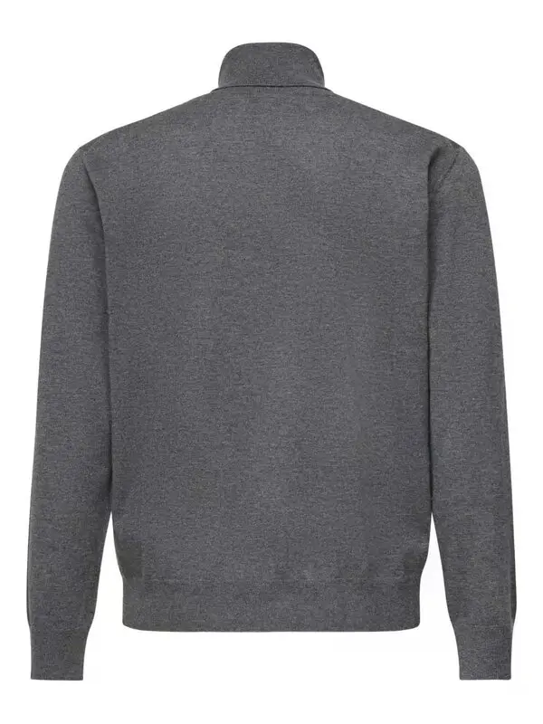 Eleventy Turtleneck Cashmere Sweater - Grey