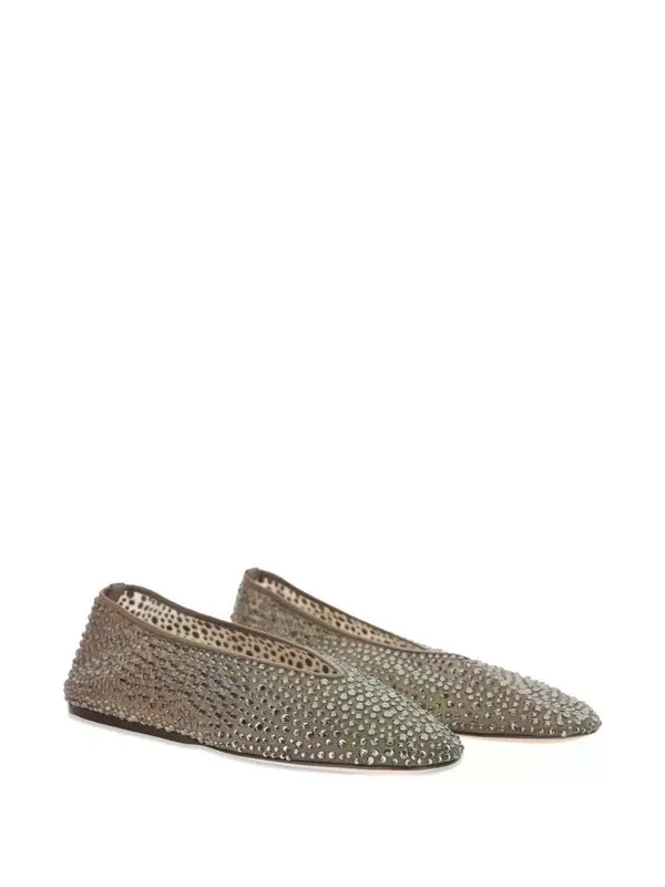 Le Monde Beryl Crystal-embellished Ballet Flats