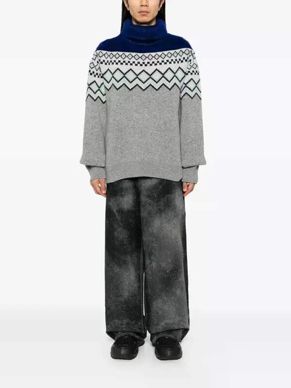 Facetasm Contrasting-panel Jumper