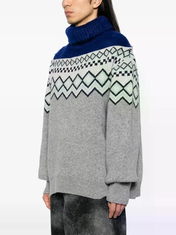 Facetasm Contrasting-panel Jumper