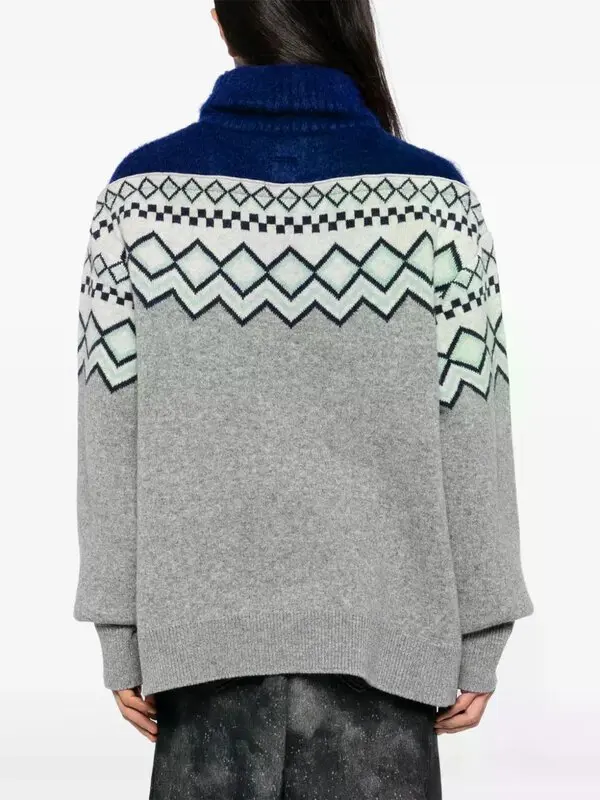 Facetasm Contrasting-panel Jumper