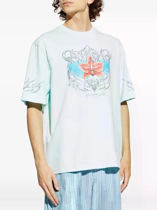 Casablanca Print T-shirt - Blue