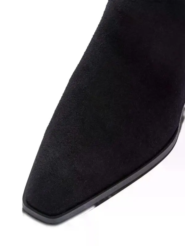 AeydĒ 40mm Agata Suede Ankle Boots - Black