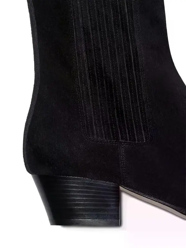 AeydĒ 40mm Agata Suede Ankle Boots - Black