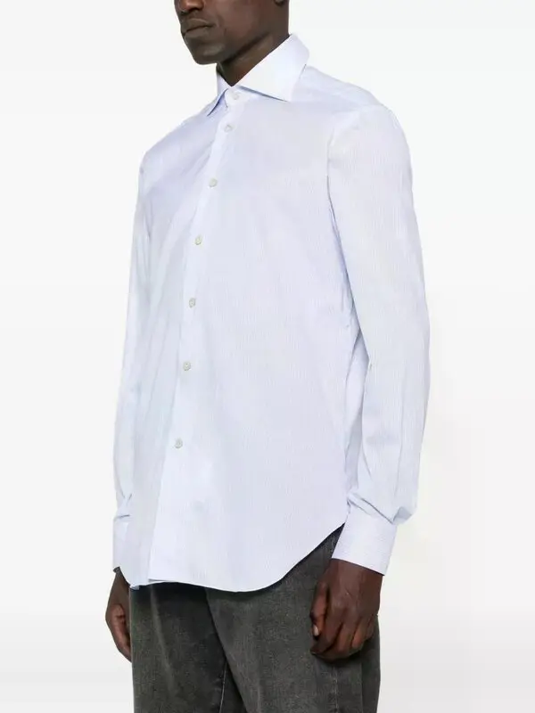 Kiton Striped Cotton Shirt