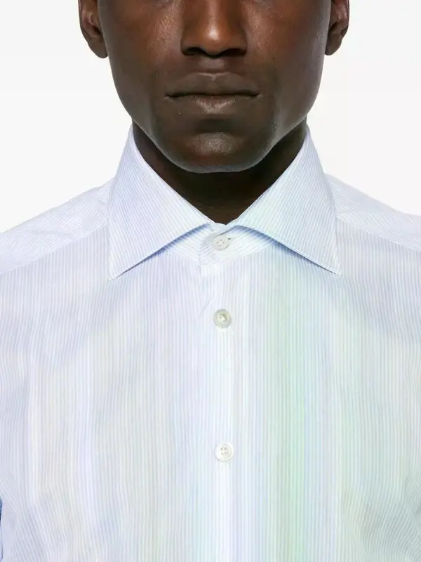 Kiton Striped Cotton Shirt
