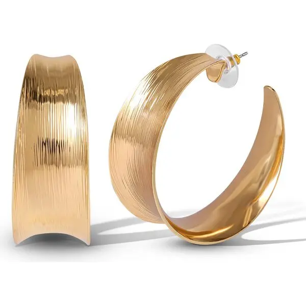 Jessica Simpson Sculptural Statement Earrings - Gold