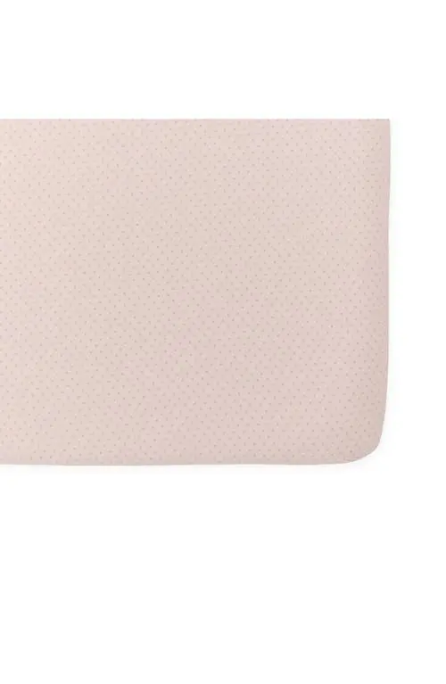 PEHR Pin Dot Organic Cotton Crib Sheet - Pin Dot Peony