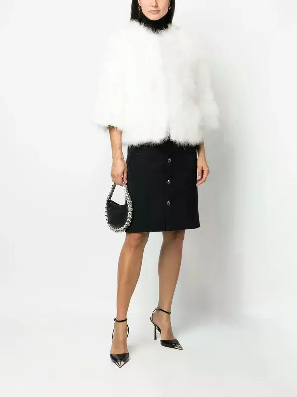 YVES SALOMON Feather-trim Jacket