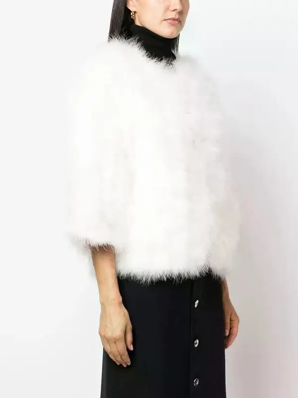 YVES SALOMON Feather-trim Jacket
