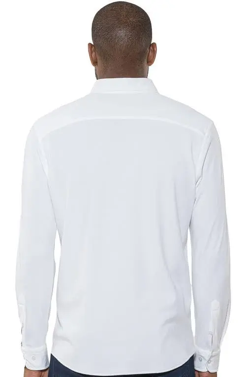 LUCHIANO VISCONTI Micro Melange Knit Shirt