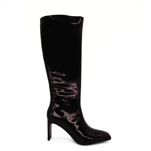 AMIE RAFA Mishel High Knee Boots - Burgundy