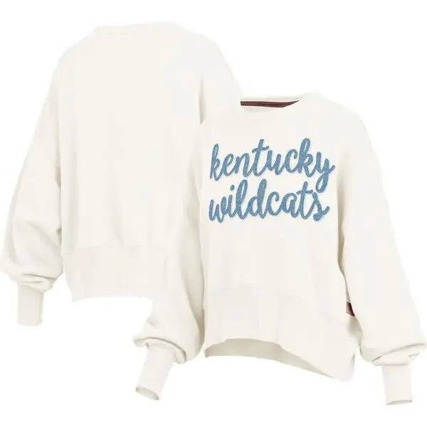 PRESSBOX Kentucky Wildcats Chelsea Oversized Pullover Sweatshirt