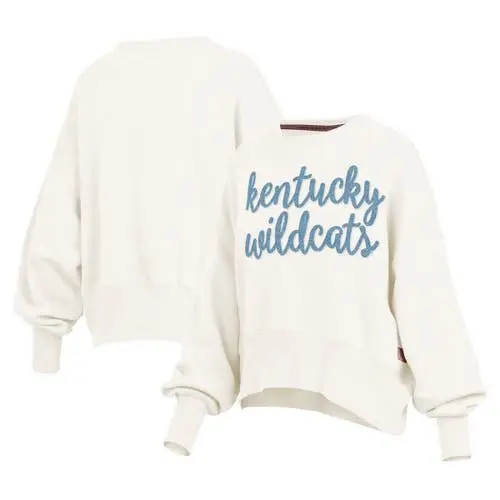 PRESSBOX Kentucky Wildcats Chelsea Oversized Pullover Sweatshirt