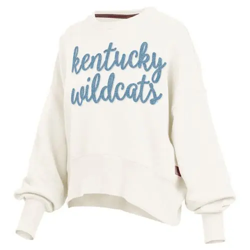 PRESSBOX Kentucky Wildcats Chelsea Oversized Pullover Sweatshirt