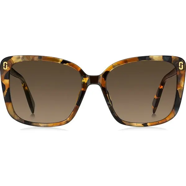 Marc Jacobs 56mm Butterfly Sunglasses - Brown Green Havana/brown Sf