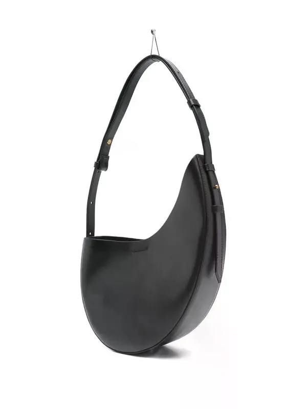 Soeur Wino Crescent Sheepskin Shoulder Bag - Black