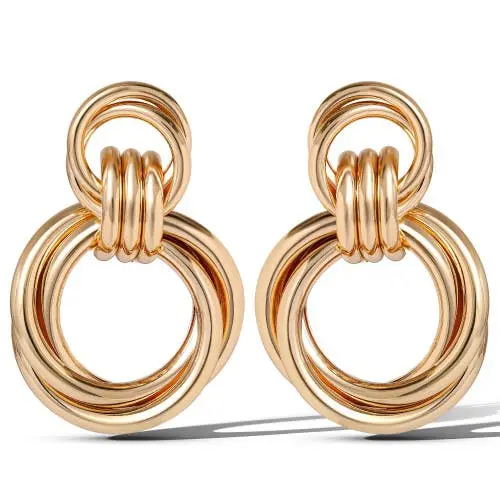 Jessica Simpson Interlocking Loop Earrings