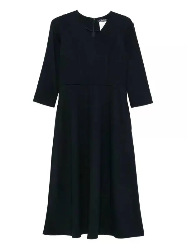 Max Mara Three-quarter Sleeve Flared Dress