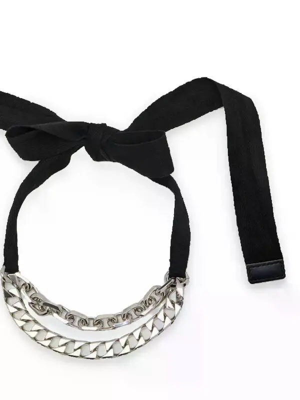 Plan C Ribbon Bow Chain Necklace