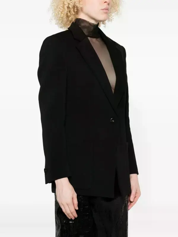 Giorgio Armani Single-breasted Blazer - Black