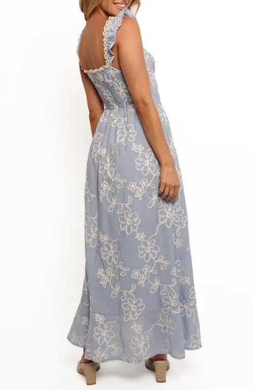 PETAL & PUP Ellise Lace Trim Soutache Midi Sundress
