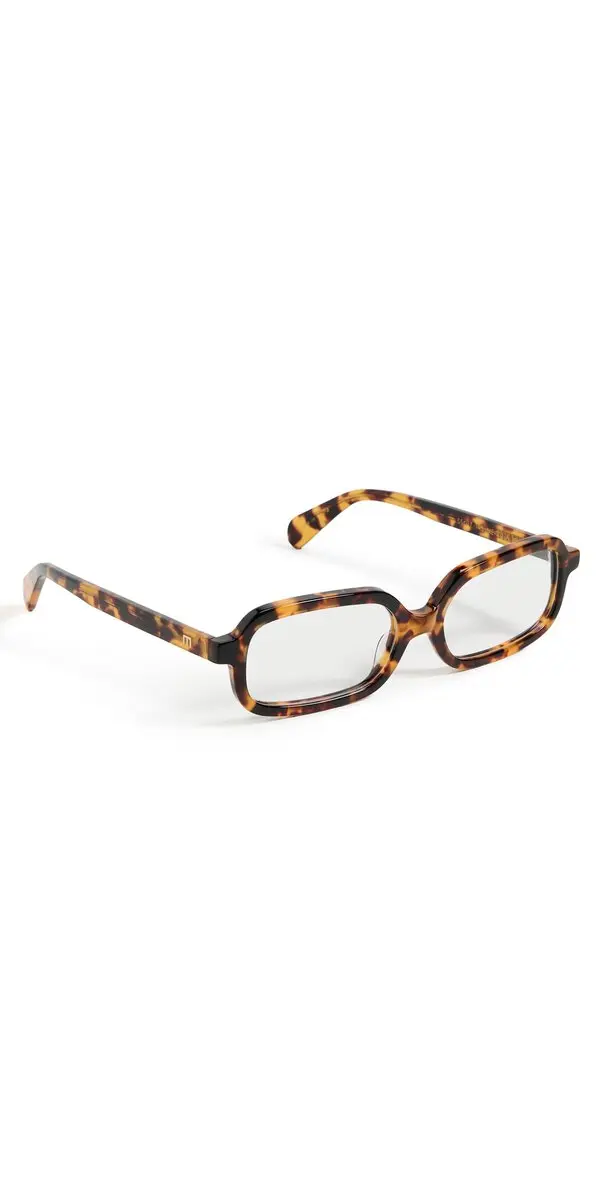 ELISA JOHNSON Millie Square Frame Glasses - Brown Tortoise