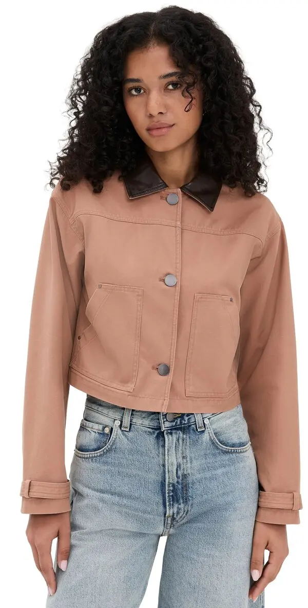 LE BOP Harriet Cropped Jacket - Mocha