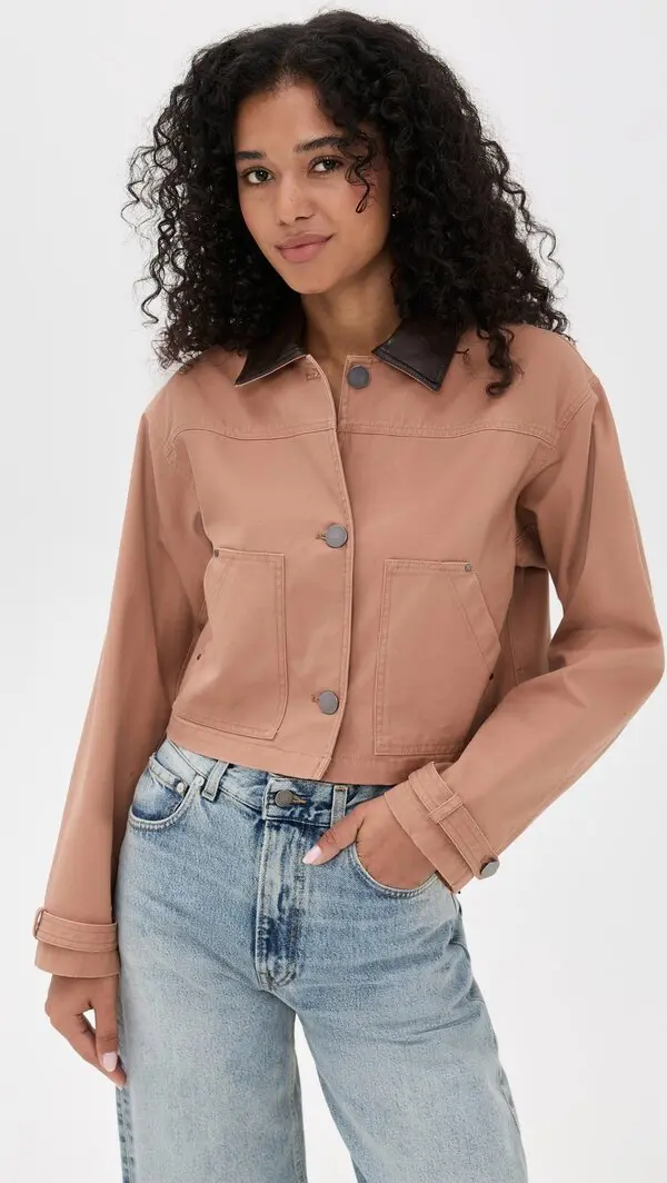 LE BOP Harriet Cropped Jacket - Mocha