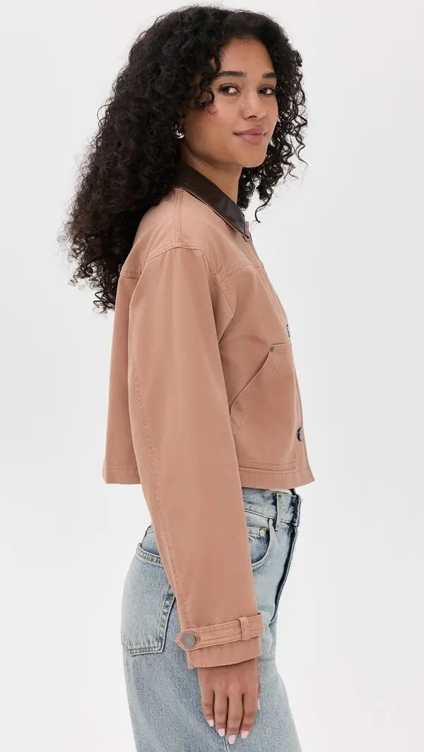 LE BOP Harriet Cropped Jacket - Mocha