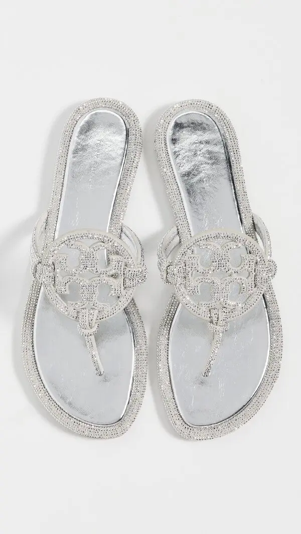 Tory Burch Miller Knotted Pave Sandals
