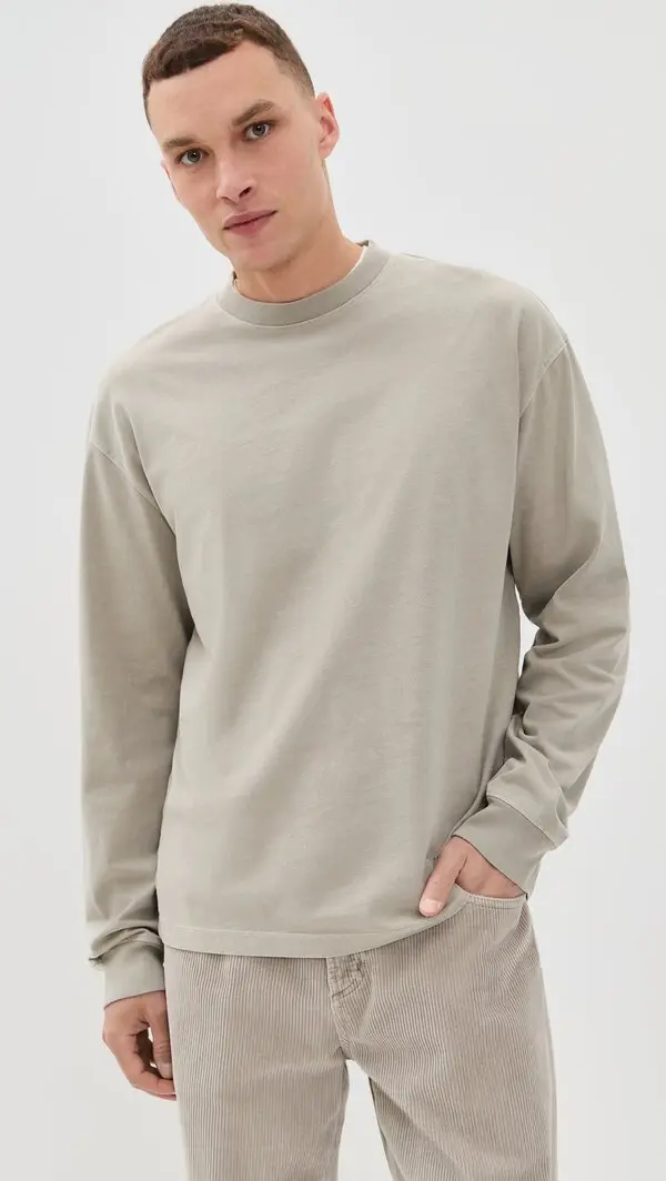 AGOLDE Long Sleeve Asha Tee - Wicker