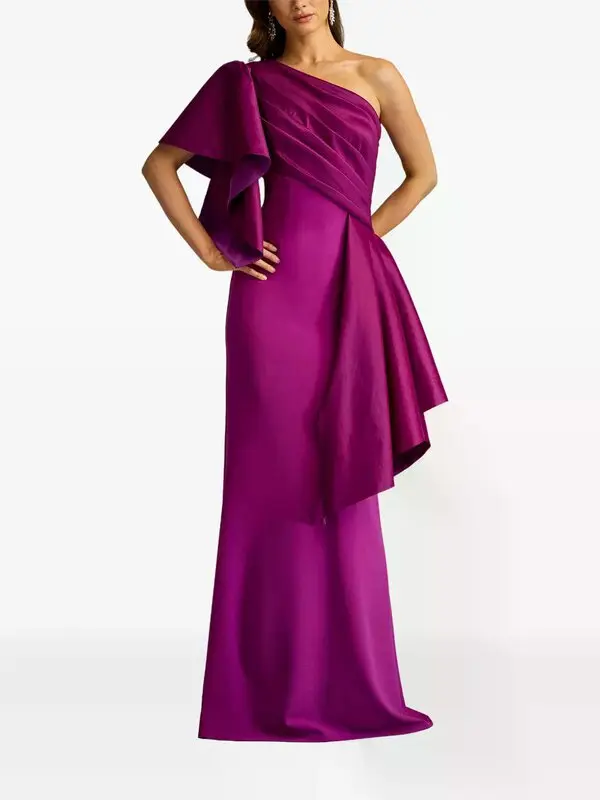 Tadashi Shoji Santa Fe One-shoulder Gown - Purple