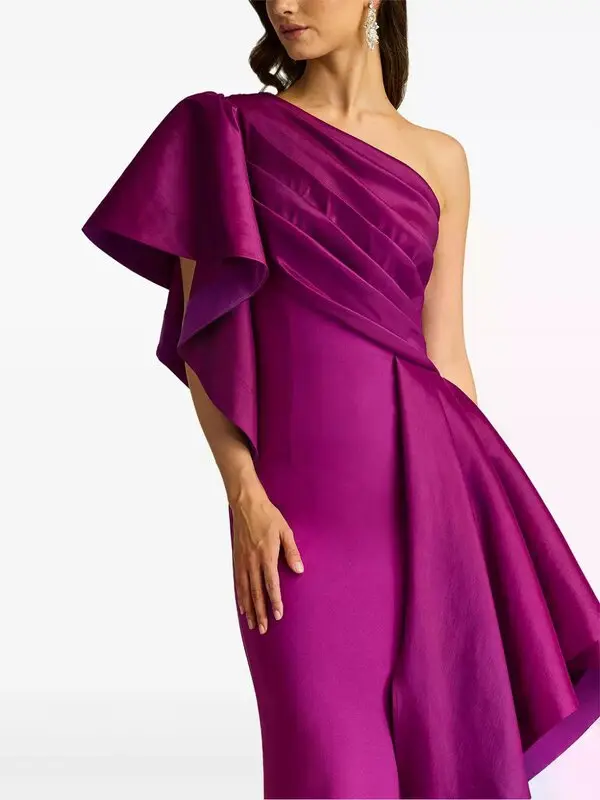Tadashi Shoji Santa Fe One-shoulder Gown - Purple