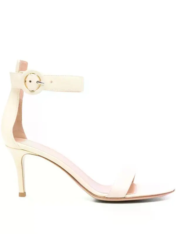GIANVITO ROSSI 65mm Portofino Ankle-strap Leather Sandals - Neutrals