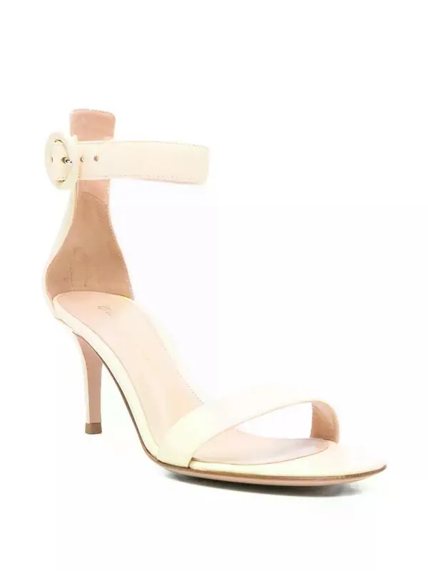 GIANVITO ROSSI 65mm Portofino Ankle-strap Leather Sandals - Neutrals