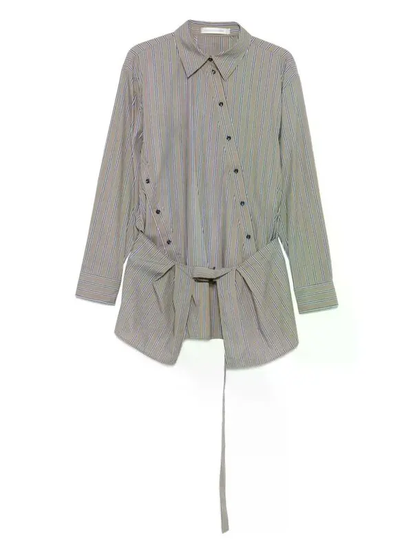 Christopher Esber Striped Belted Shirt