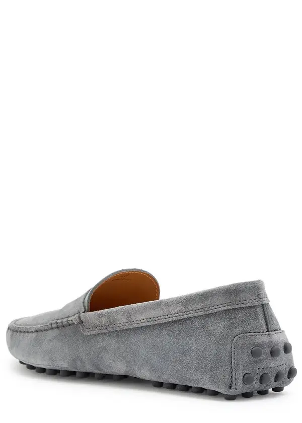 TOD'S Gommino Suede Loafers - Grey