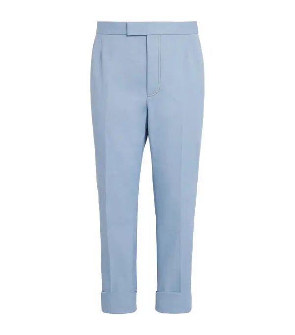 Thom Browne Cotton Backstrap Trousers